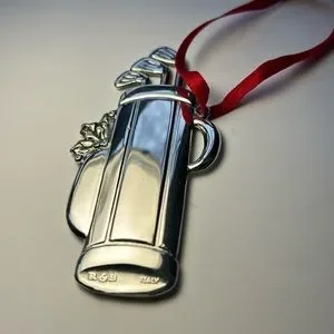 R & B | Holiday | Vintage Silver Golf Bag Ornament Made In Italy | Poshmark